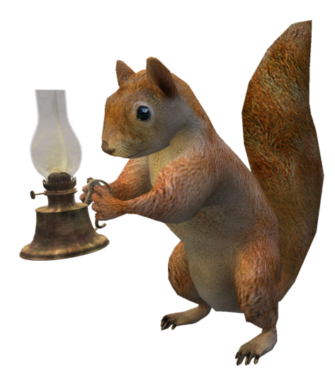 Second Life Marketplace - Squirrel with lantern / Ecureuil & lanterne (BOX)